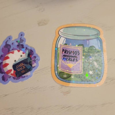 Prismo's Artisanal Pickles Glitter Sticker Sparkly, Holographic, Water ...