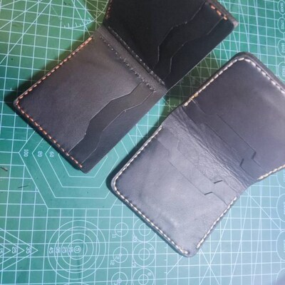Leather Bifold Pattern Set Vertical Wallet Vertical Bifold Wallet ...