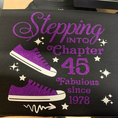 Stepping Into Chapter 45 Fabulous Since 1978 Svg, 50th Birthday Svg ...