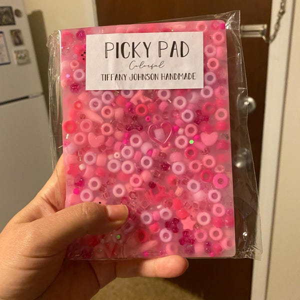 XL Bead Color Pick Pad - Fidget Pick Toy - Pick Pad - Pick, Peel, Dig ...