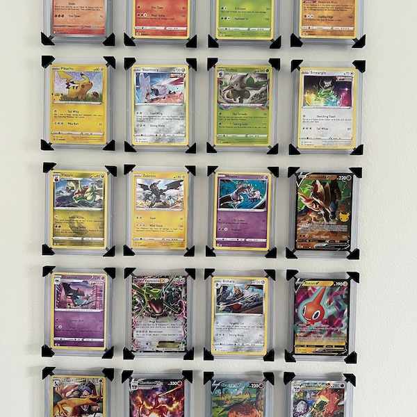 Trading Card Wall Display- Set of 20 - Etsy