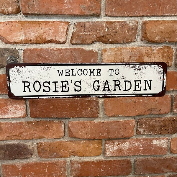 Personalized Garden Sign - Custom Garden Gate Sign - Gardener Friend ...