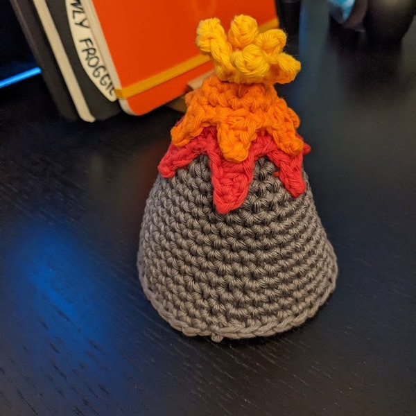 Reversible Volcano Amigurumi Crochet Pattern, Mountain,kawaii, Lava ...