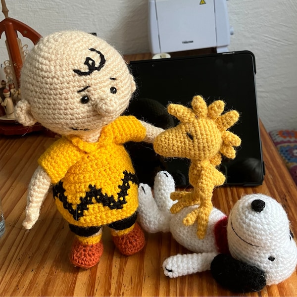 Crochet Charlie Brown Pattern, Amigurumi Charlie Brown Pattern - Etsy