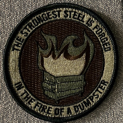 Dumpster Fire Morale Patch - Etsy