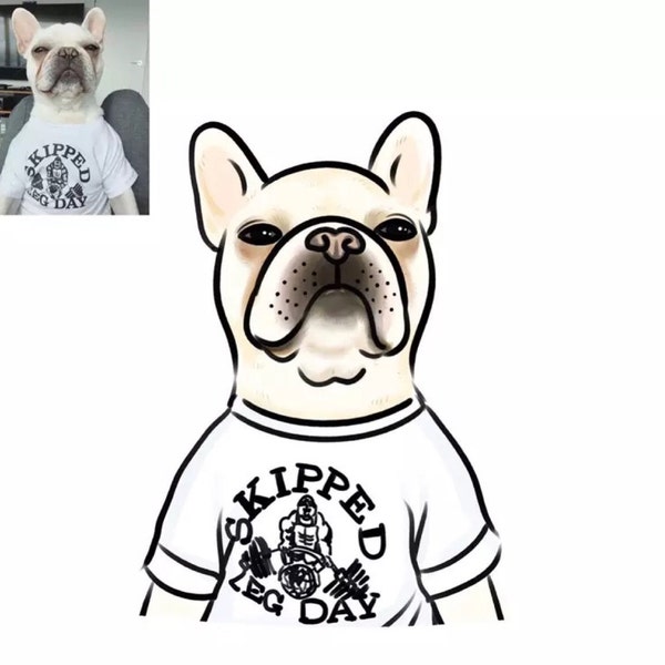 Custom Cartoon Pet Portrait/ Custom Pet Portrait/ Personalised Gifts ...