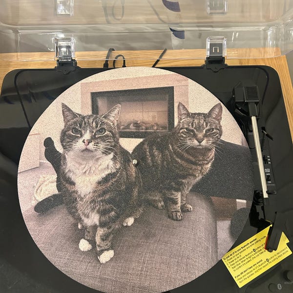 Custom Printed Your Photo Record Player Slip Mat Turn Table DJ Slip Mat ...