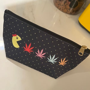 Galaga Inspired Cannabis Themed Stash Bag Makeup Bag Accessory - Etsy