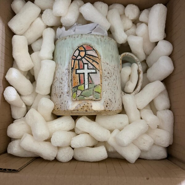 Handmade Faith Ceramic Mug, “blessed”, MADE-TO-ORDER, Christian Ceramic ...