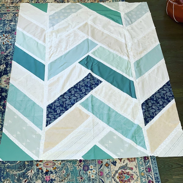 The Broken Herringbone Quilt Pattern Violet Craft - Etsy