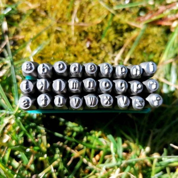 Metal Stamp Letter Set 1/8 3mm Economy Block Lowercase Beaducation ...