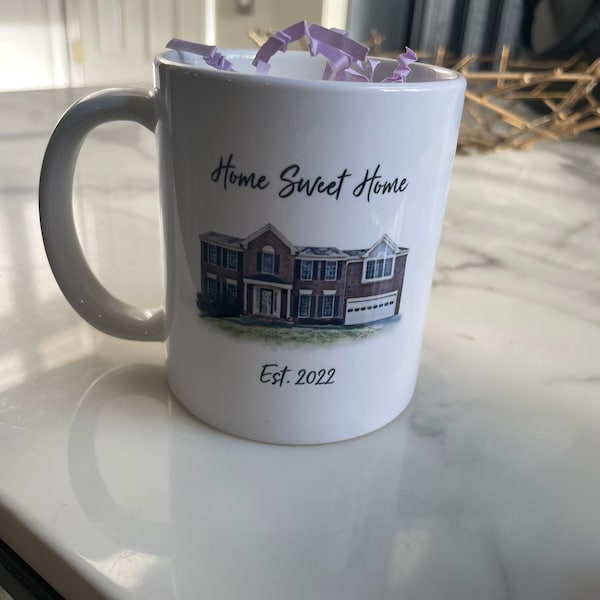 Custom Home Mug, Housewarming Gift, Personalized Home Mug, New Home Mug ...