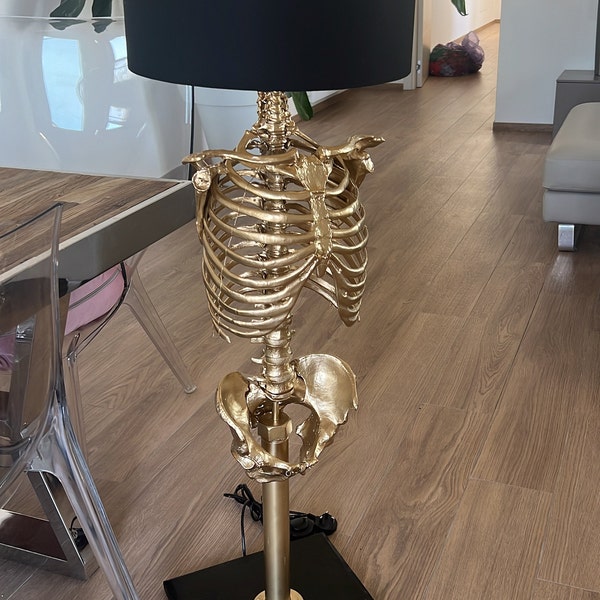 Skeleton Floor Lamp | Gothic Home Decor | Handmade by the Blackened ...