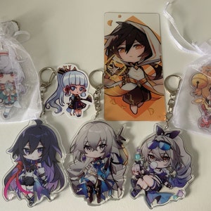 Bennett and Razor Keychains Genshin Impact Arcylic Charms - Etsy