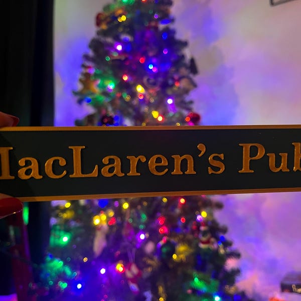 Maclaren’s Pub Sign - 3D Printed How I Met Your Mother Decor, Geeky ...
