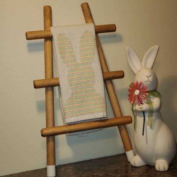 Mini Wooden Ladder, Wooden Ladder, Dish Towel Rack, Decor Ladder ...