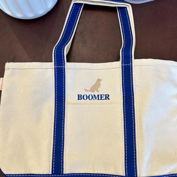 Monogrammed Canvas Tote Bag Great for a Gift Embroidered Personalized ...