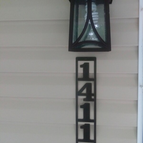 Vertical or Horizontal Metal Address Sign | Outdoor Address Sign ...