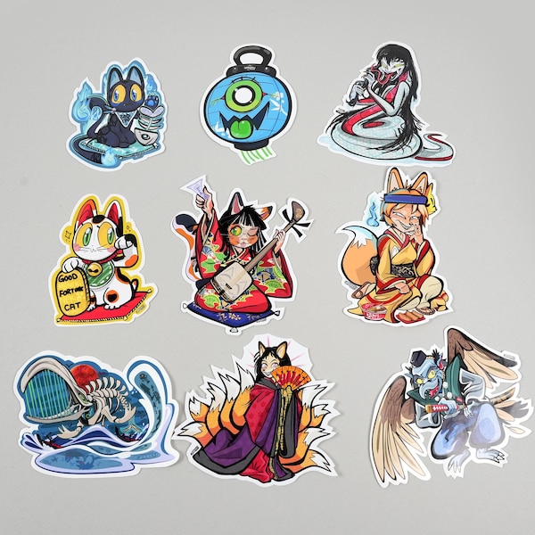Aku-sera-sera Urban Legend Yokai Sticker - Etsy