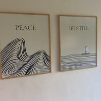 Jesus Calms Storm ("peace Be Still"), DIGITAL PRINT, Bible Art, Jesus ...