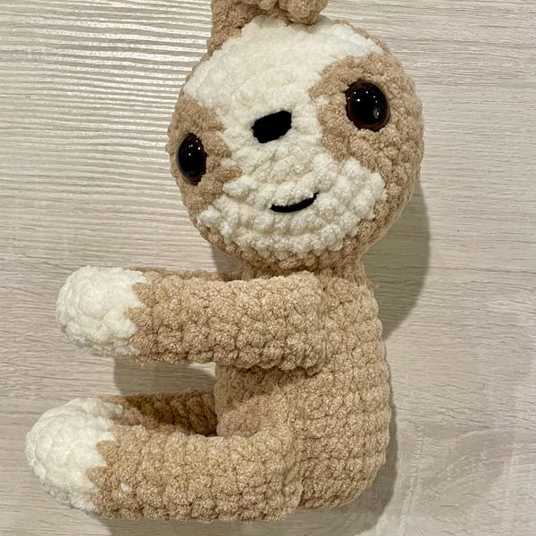 PATTERN: Sid the Plush Sloth Pattern - Amigurumi Sloth Pattern ...