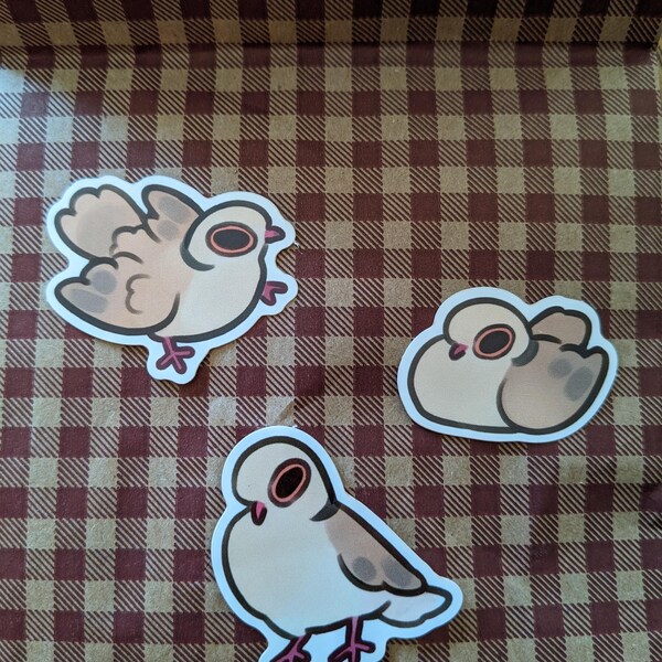 Blue Chibi Birds ~ Sticker Sheet - Etsy