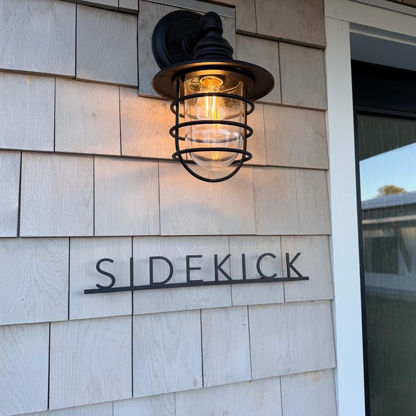 Metal House Number Sign, Personalized Sign, Outdoor Metal Address Sign ...