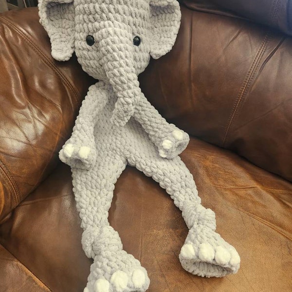 Crochet Elephant Lovey Pattern: Plush Snuggler Toy (PDF Pattern) - Etsy