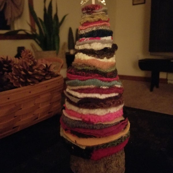 Large Felted Wool Christmas Tree – Handmade Eco-friendly Holiday Décor ...