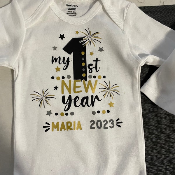 My 1st New Year SVG, Happy New Year SVG, New Year's Png, 2025 Svg ...