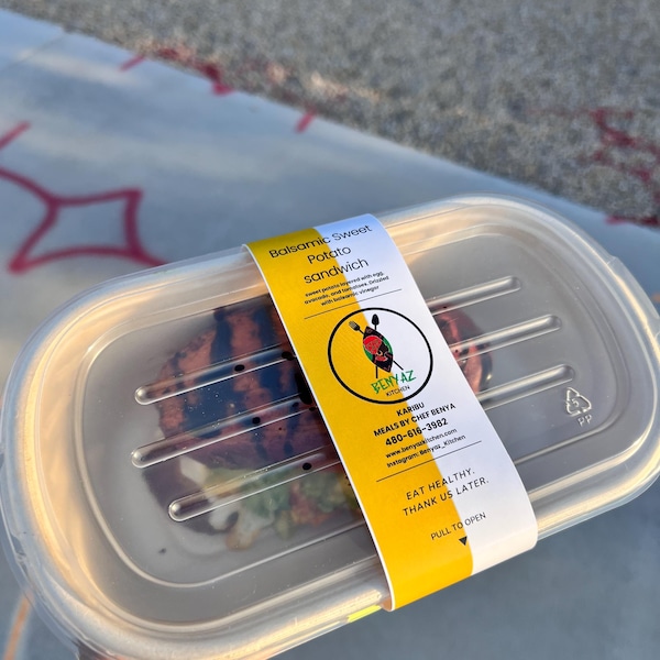 Food Labels, Food Packaging Labels, Food Container Labels, Fresh Salad ...