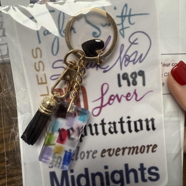 Eras Tour Concert Confetti Hand Made Keychain. - Etsy