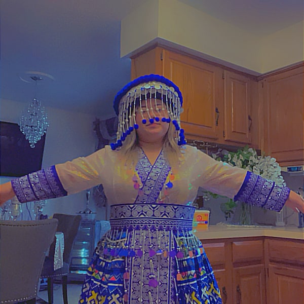 Hmong Embroidered Vest for Men Handmade Outfit for Men Hmong Ethnic ...