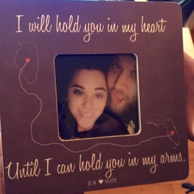 Long Distance Love Picture Frame Long Distance Relationship Gift for ...