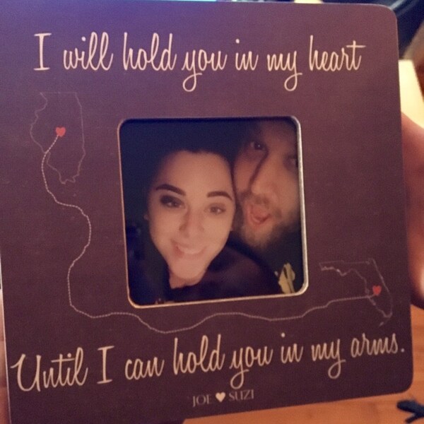 Long Distance Love Picture Frame Long Distance Relationship Gift for ...