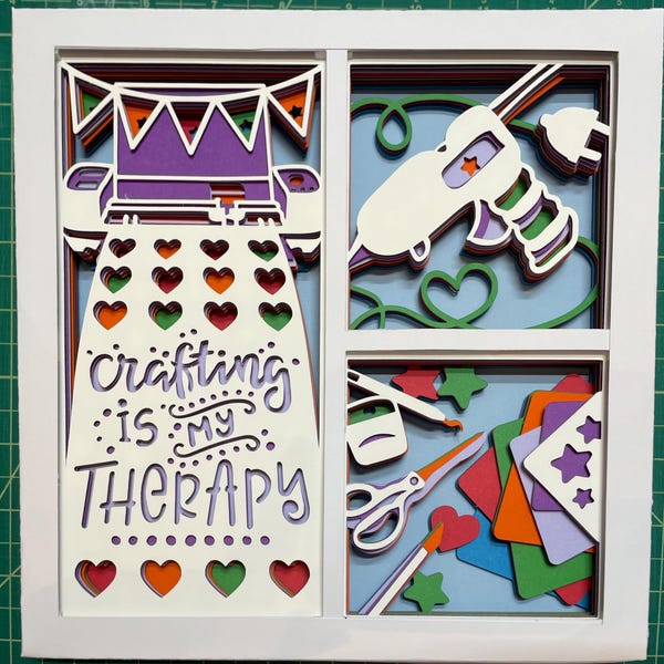 3D Layered Crafting SVG EPS, Create Crafter Shadow Box, Create 3D Svg ...