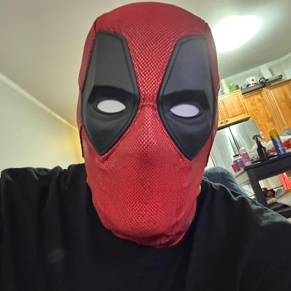 Deadpool 3 Style Halfshell Costume Cosplay Mask With Screen Printed ...
