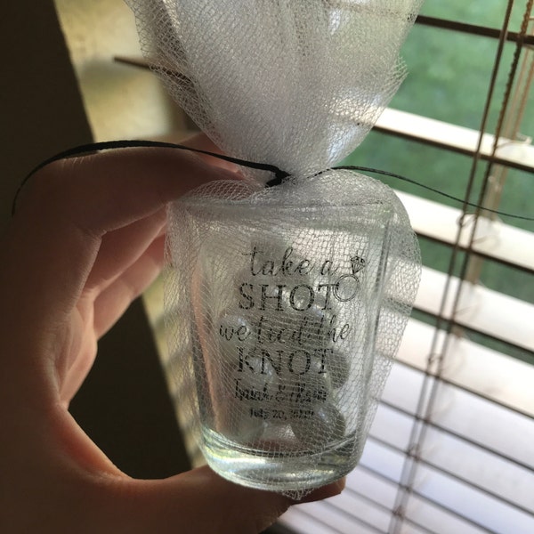Wedding Favors, Shot Glasses, Wedding Favor, Custom Shot Glasses, Shot ...