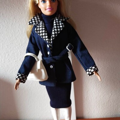 Blue Spring Elegant Coat for Barbie Poppy Dolls - Etsy