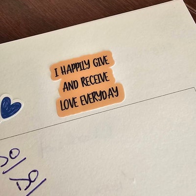 Self-confidence Quotes Mini Stickers, Positive Affirmation Sticker ...