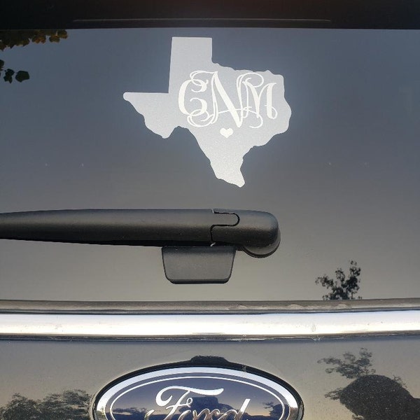 Texas Personalized Decal | Personalized State Decal | Cup Decal | Car ...