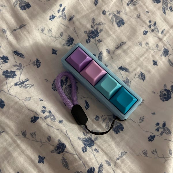 Mechanical Switch Clicky Fidget White Th W/ Strap Keyboard Switch, ASMR ...