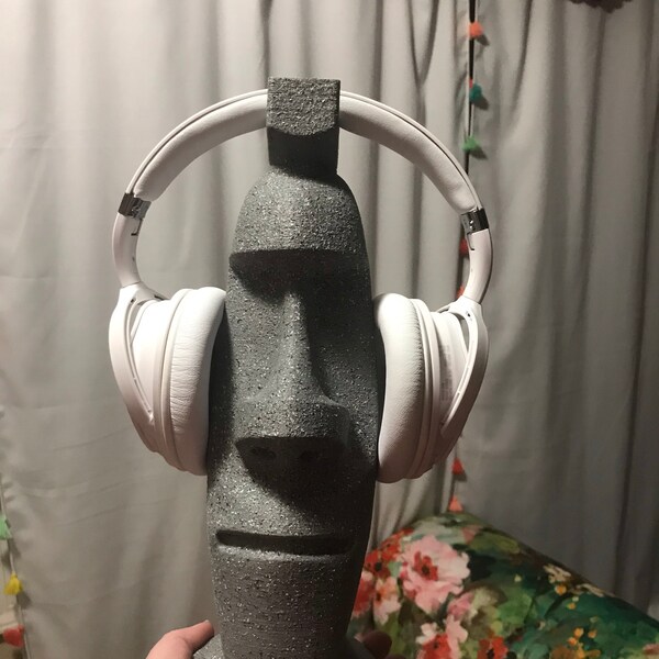 Moai Statue Headphone Rack! "easter Island-style" Headset Hanger. Heads ...