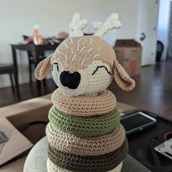 PDF Pattern: Little Deer Stacking Ring Crochet Toy - Etsy