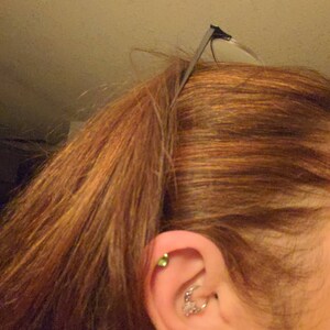 16G Opalite Three Dragon Eyebrow Ring/rook Barbell/eyebrow | Etsy