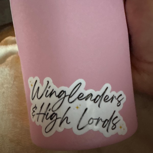 Wingleaders & High Lords Sticker, Bookish Sticker, Fourth Wing, Iron ...