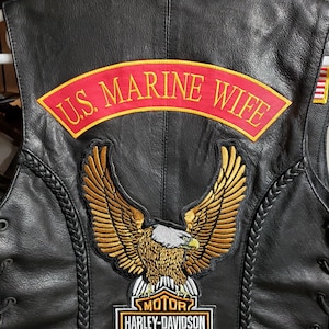 Custom Embroidered Top and Bottom Rocker Set MC Biker Patch - Etsy