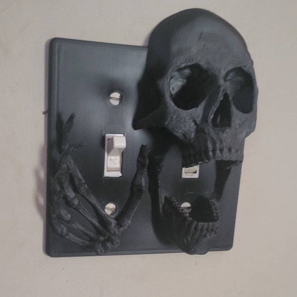 Gothic Skull Light Switch Cover, Double, Toggle - Etsy