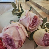 Real Touch Light Blush Roses Buds Silk Roses DIY Wedding - Etsy Canada