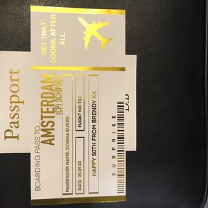 Personalised Foiled Golden Ticket Personalised Token - Etsy